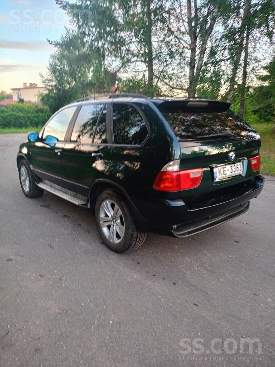 Zaļš BMW X5 2004 Rīga, ar dzinēja tilpumu 3.00 L un nobraukumu 360 tūkst. km par 5700 €, foto 5 vietnē AUTOMOTO.COM.LV