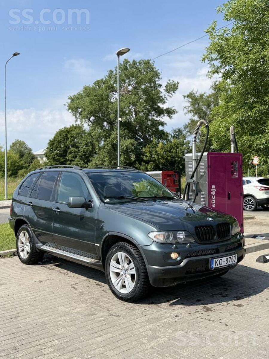Green BMW X5 2004 in Rezekne, with an engine capacity of 3.00 L and mileage of 506 thousand km for 3450 €, photo 4 on AUTOMOTO.COM.LV