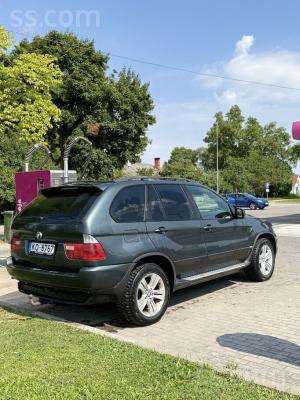 Green BMW X5 2004 in Rezekne, with an engine capacity of 3.00 L and mileage of 506 thousand km for 3450 €, photo 5 on AUTOMOTO.COM.LV