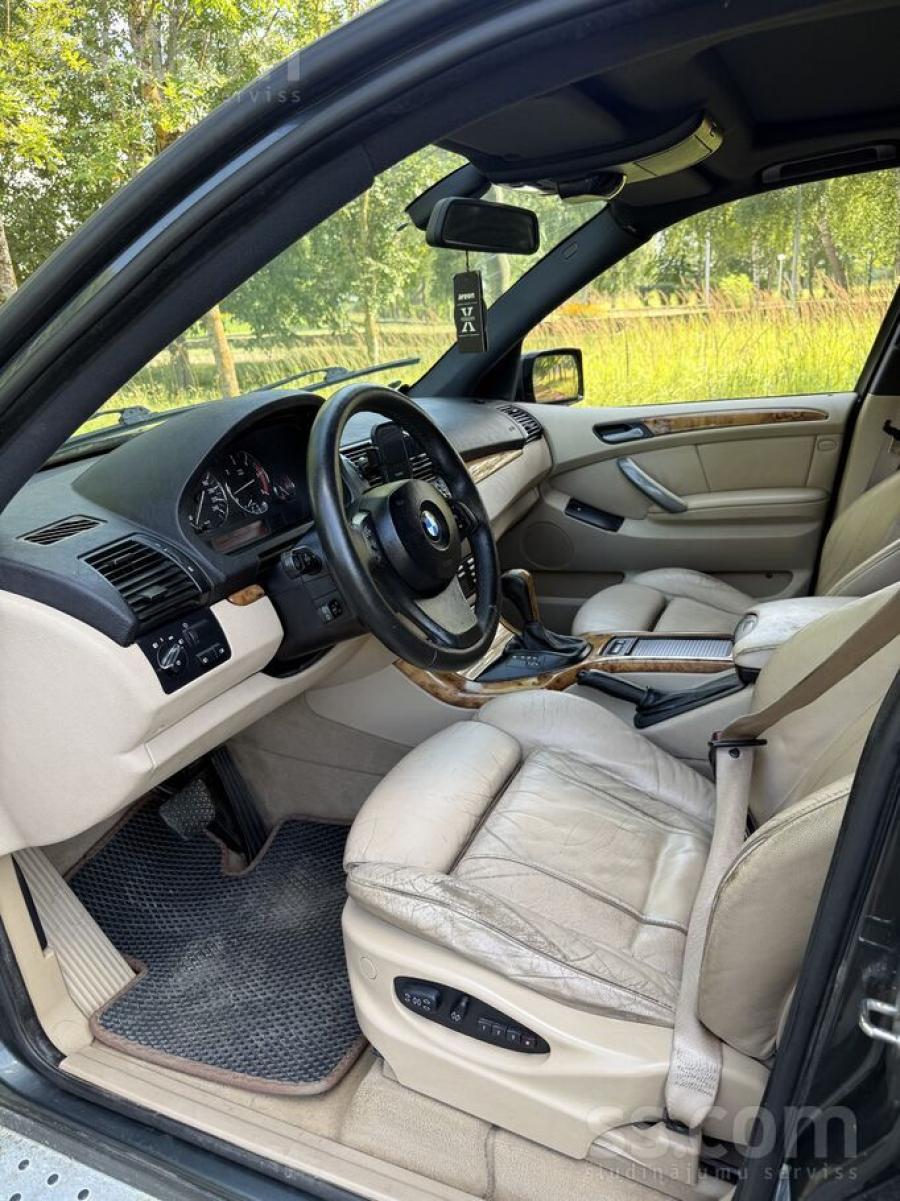 Green BMW X5 2004 in Rezekne, with an engine capacity of 3.00 L and mileage of 506 thousand km for 3450 €, photo 7 on AUTOMOTO.COM.LV