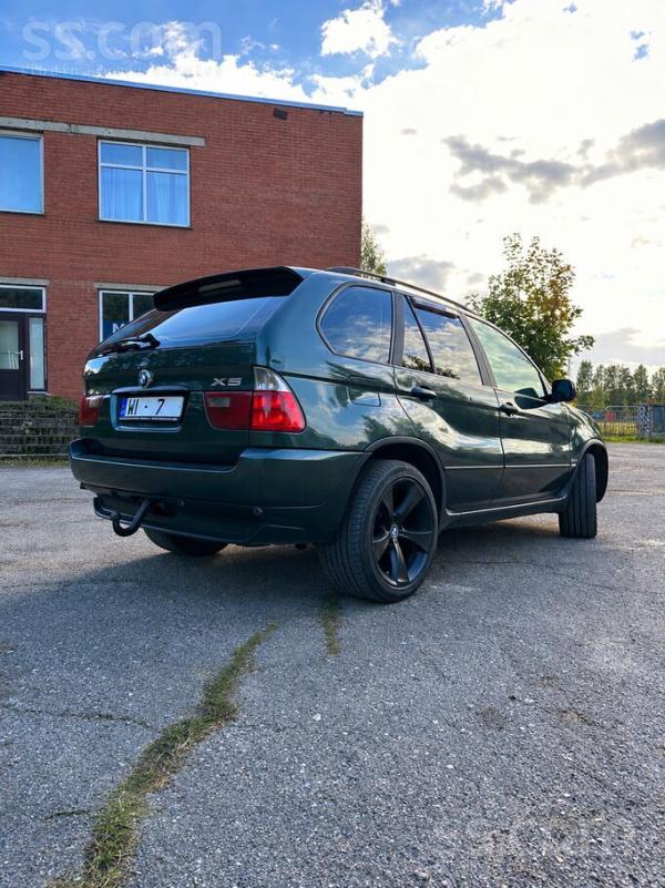 BMW X5 2004 in Gulbene on AUTOMOTO.COM.LV Green BMW X5 2004 in Gulbene, with an engine capacity of 3.00 L and mileage of 376 thousand km for 4800 €, photo 4 on AUTOMOTO.COM.LV