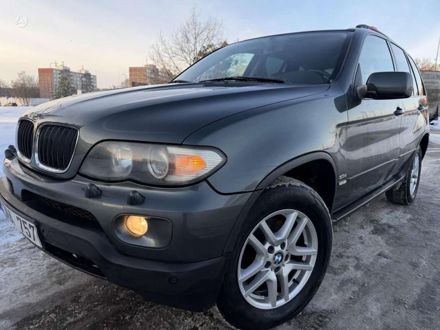 Green BMW X5 2005 in Kaunas, with an engine capacity of 2.99 L and mileage of 345 thousand km for 3890 €, photo 1 on AUTOMOTO.COM.LV