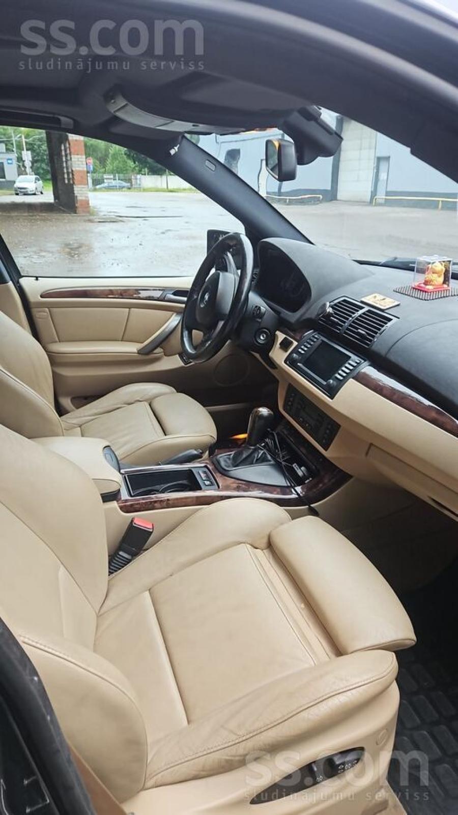Green BMW X5 2005 in Riga, with an engine capacity of 3.00 L and mileage of 219 thousand km for 6350 €, photo 14 on AUTOMOTO.COM.LV
