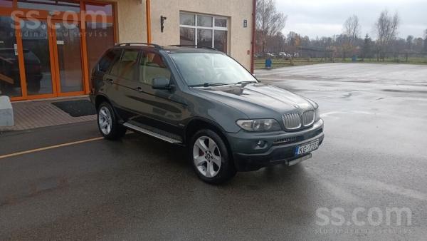Green BMW X5 2005 in Cesis, with an engine capacity of 3.00 L and mileage of 341 thousand km for 5950 €, photo 3 on AUTOMOTO.COM.LV