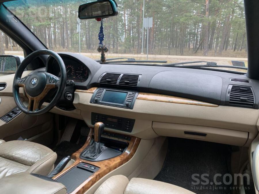 Серый БМВ Х5 2001 в Рига, объемом двигателя 3.00 л и пробегом 658 тыс. км за 1490 €, фото 7 на AUTOMOTO.COM.LV