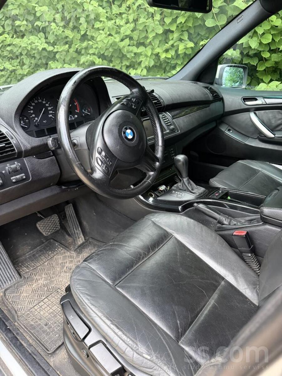 Pelēks BMW X5 2001 Ogre, ar dzinēja tilpumu 3.00 L un nobraukumu 360 tūkst. km par 1700 €, foto 7 vietnē AUTOMOTO.COM.LV
