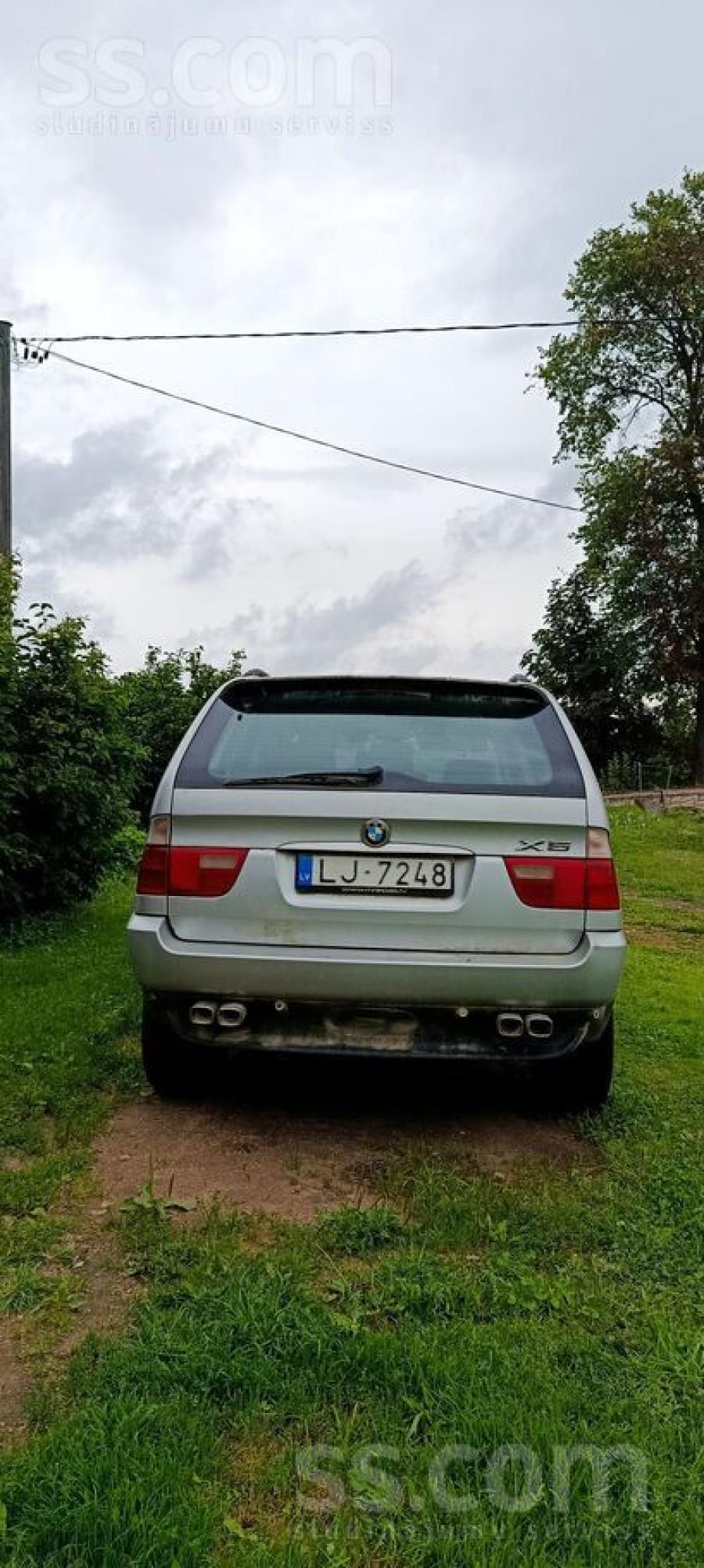 Pelēks BMW X5 2001 Ogre, ar dzinēja tilpumu 3.00 L un nobraukumu 395 tūkst. km par 1560 €, foto 5 vietnē AUTOMOTO.COM.LV