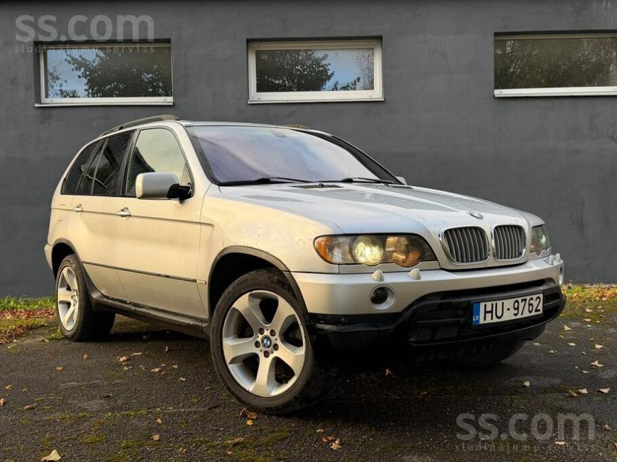 Pelēks BMW X5 2001 Ogre, ar dzinēja tilpumu 3.00 L un nobraukumu 455 tūkst. km par 2750 €, foto 1 vietnē AUTOMOTO.COM.LV