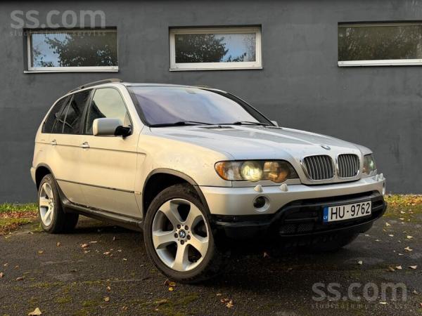 Pelēks BMW X5 2001 Ogre, ar dzinēja tilpumu 3.00 L un nobraukumu 455 tūkst. km par 2750 €, foto 1 vietnē AUTOMOTO.COM.LV