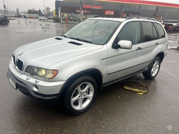 Grey BMW X5 2002 in Kaunas, with an engine capacity of 2.93 L and mileage of 460 thousand km for 3485 €, photo 1 on AUTOMOTO.COM.LV