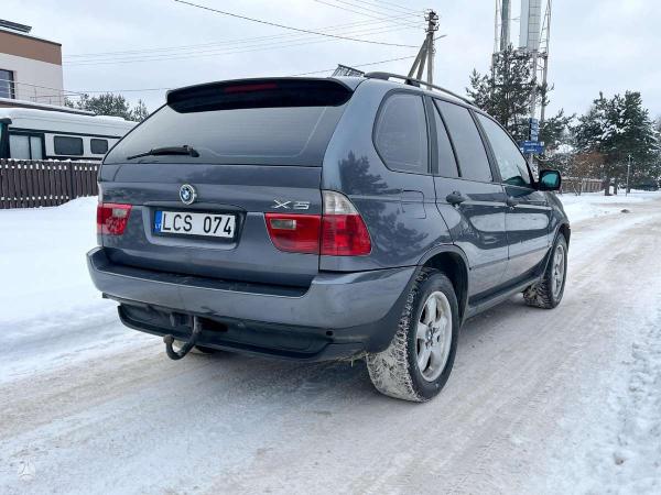 Pelēks BMW X5 2002 Viļņa, ar dzinēja tilpumu 2.93 L un nobraukumu 370 tūkst. km par 3100 €, foto 4 vietnē AUTOMOTO.COM.LV