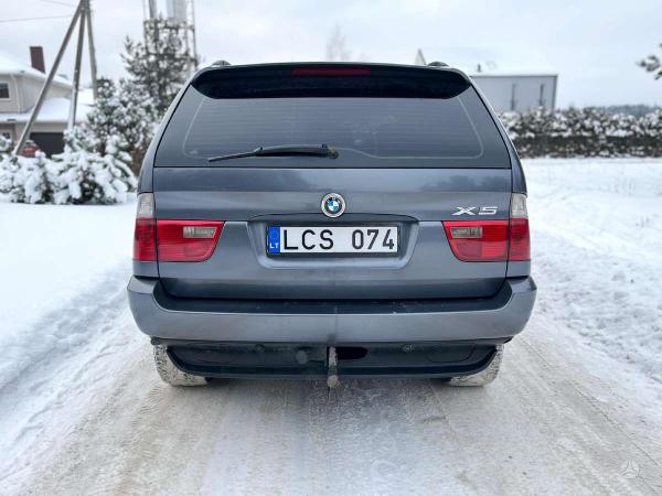 Pelēks BMW X5 2002 Viļņa, ar dzinēja tilpumu 2.93 L un nobraukumu 370 tūkst. km par 3100 €, foto 5 vietnē AUTOMOTO.COM.LV