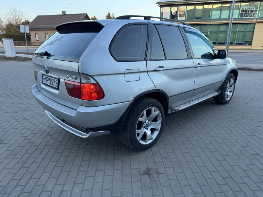 Pelēks BMW X5 2002 Viļņa, ar dzinēja tilpumu 2.90 L un nobraukumu 256 tūkst. km par 4490 €, foto 4 vietnē AUTOMOTO.COM.LV