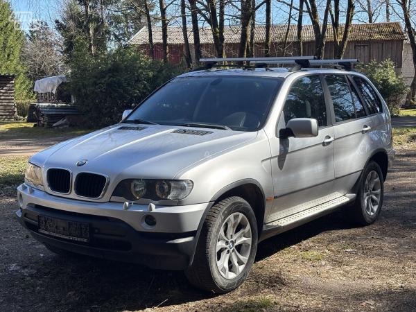 Grey BMW X5 2002 in Utena, with an engine capacity of 2.90 L and mileage of 285 thousand km for 3550 €, photo 1 on AUTOMOTO.COM.LV