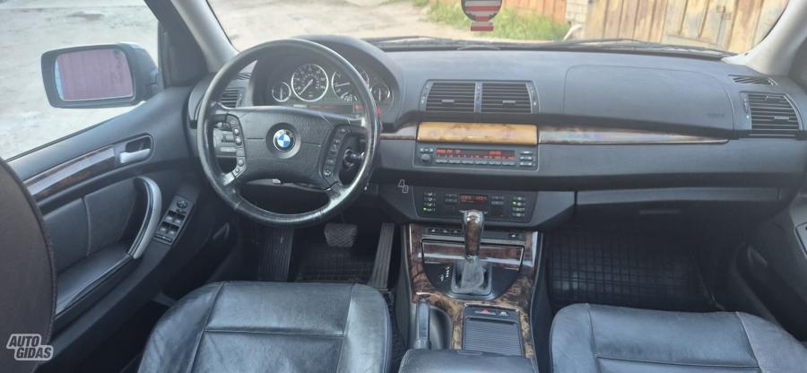 Grey BMW X5 2002 in Kaunas, with an engine capacity of 3.00 L and mileage of 363 thousand km for 2850 €, photo 15 on AUTOMOTO.COM.LV
