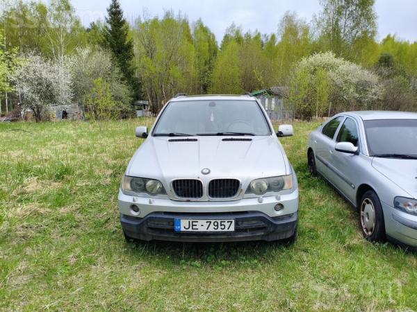 Pelēks BMW X5 2002 Rēzekne, ar dzinēja tilpumu 3.00 L un nobraukumu 430 tūkst. km par 2950 €, foto 1 vietnē AUTOMOTO.COM.LV