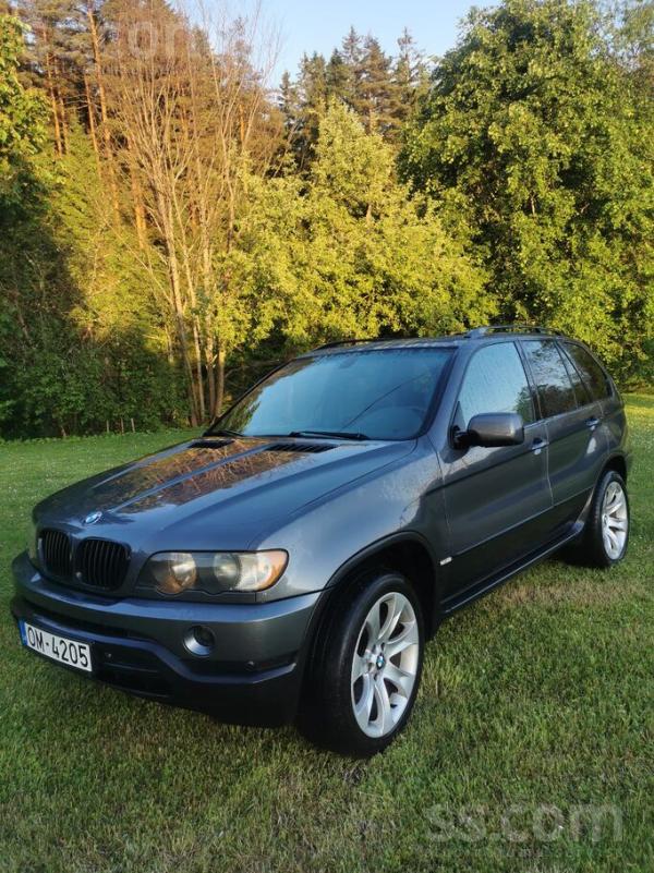Pelēks BMW X5 2002 Alūksne, ar dzinēja tilpumu 3.00 L un nobraukumu 385 tūkst. km par 3500 €, foto 1 vietnē AUTOMOTO.COM.LV