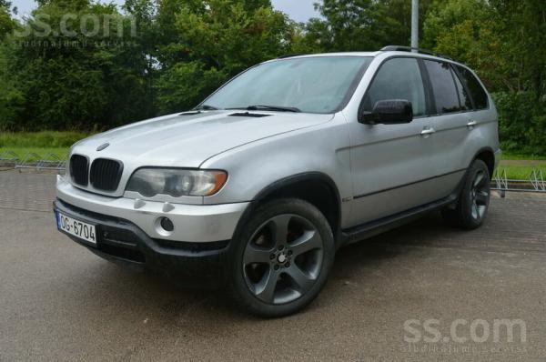 Grey BMW X5 2002 in Dobele, with an engine capacity of 3.00 L and mileage of 0 thousand km for 2500 €, photo 2 on AUTOMOTO.COM.LV