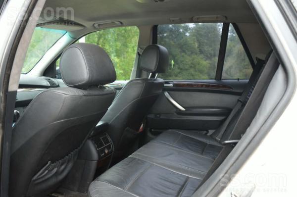 Grey BMW X5 2002 in Dobele, with an engine capacity of 3.00 L and mileage of 0 thousand km for 2500 €, photo 6 on AUTOMOTO.COM.LV