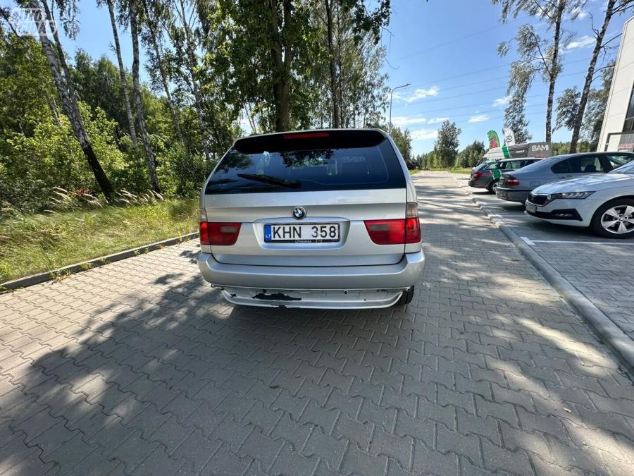 Grey BMW X5 2002 in Kaunas, with an engine capacity of 3.00 L and mileage of 0 thousand km for 2350 €, photo 10 on AUTOMOTO.COM.LV