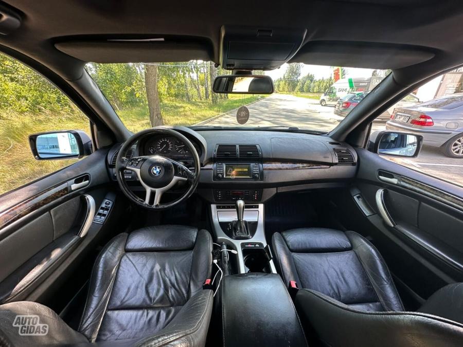 Grey BMW X5 2002 in Kaunas, with an engine capacity of 3.00 L and mileage of 0 thousand km for 2350 €, photo 18 on AUTOMOTO.COM.LV