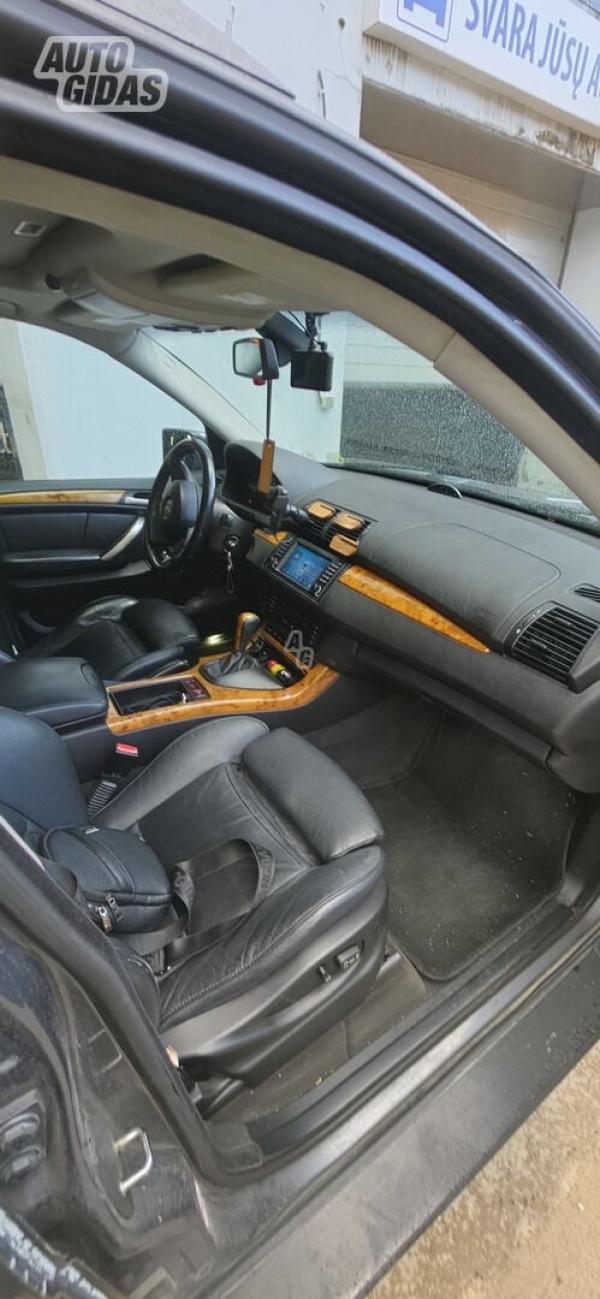 Pelēks BMW X5 2002 Viļņa, ar dzinēja tilpumu 3.00 L un nobraukumu 338 tūkst. km par 4600 €, foto 6 vietnē AUTOMOTO.COM.LV