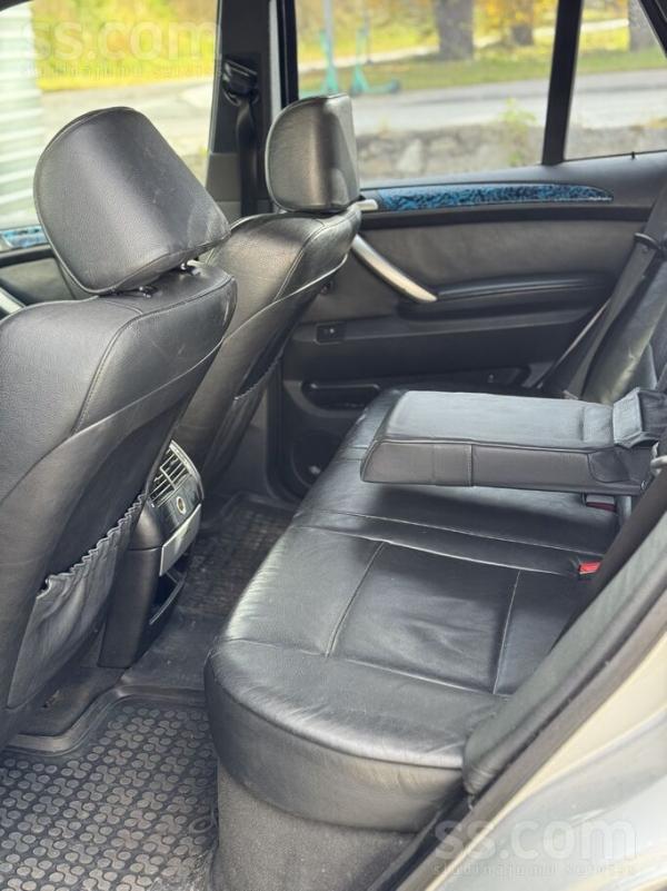 Grey BMW X5 2003 in Riga, with an engine capacity of 3.00 L and mileage of 355 thousand km for 3890 €, photo 11 on AUTOMOTO.COM.LV