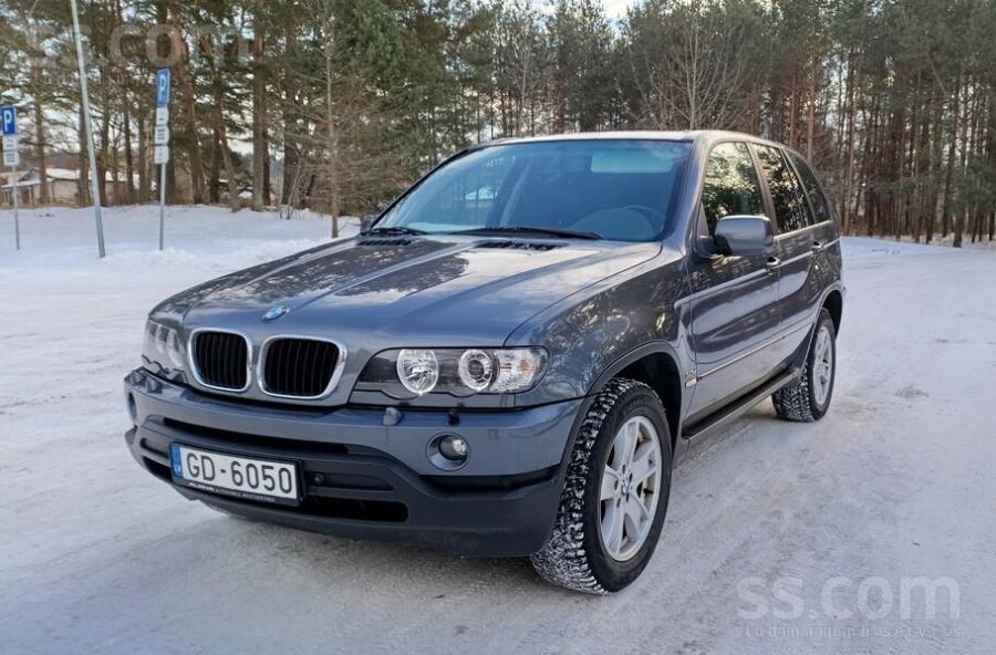 Grey BMW X5 2003 in Jurmala, with an engine capacity of 3.00 L and mileage of 290 thousand km for 4290 €, photo 2 on AUTOMOTO.COM.LV