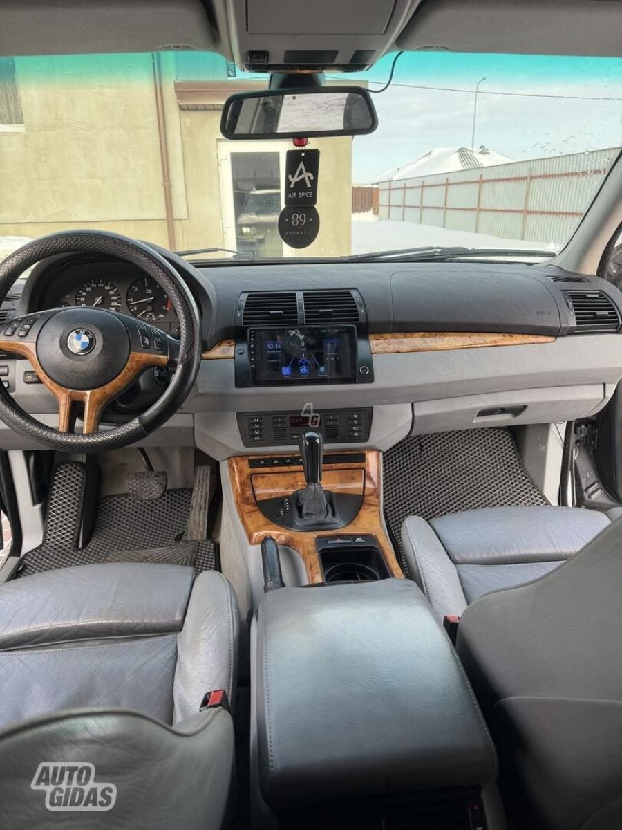 Pelēks BMW X5 2003 Viļņa, ar dzinēja tilpumu 3.00 L un nobraukumu 286 tūkst. km par 3100 €, foto 12 vietnē AUTOMOTO.COM.LV