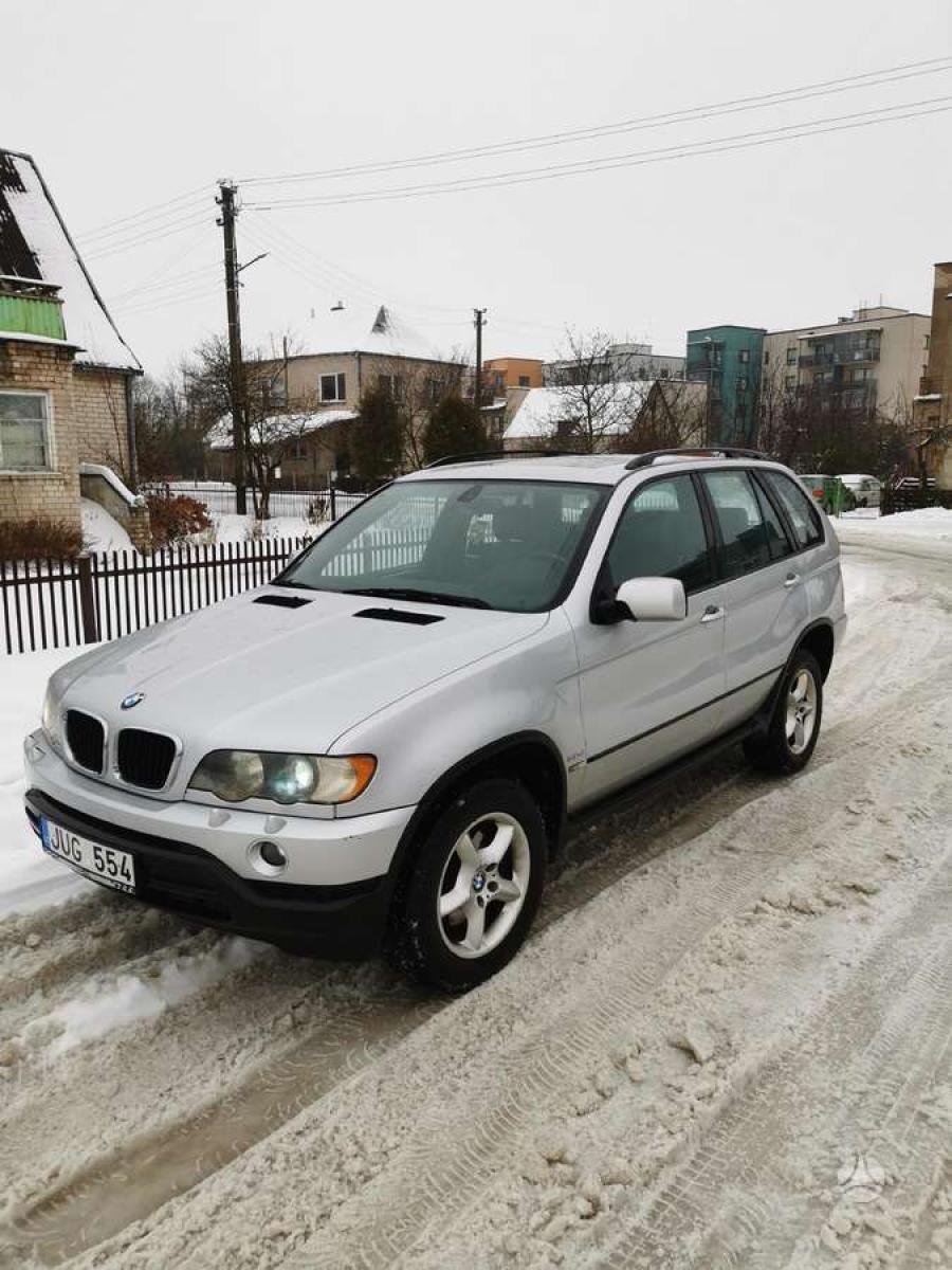Pelēks BMW X5 2003 Kauņa, ar dzinēja tilpumu 2.93 L un nobraukumu 314 tūkst. km par 2750 €, foto 1 vietnē AUTOMOTO.COM.LV