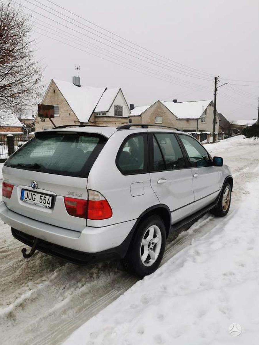 Pelēks BMW X5 2003 Kauņa, ar dzinēja tilpumu 2.93 L un nobraukumu 314 tūkst. km par 2750 €, foto 3 vietnē AUTOMOTO.COM.LV