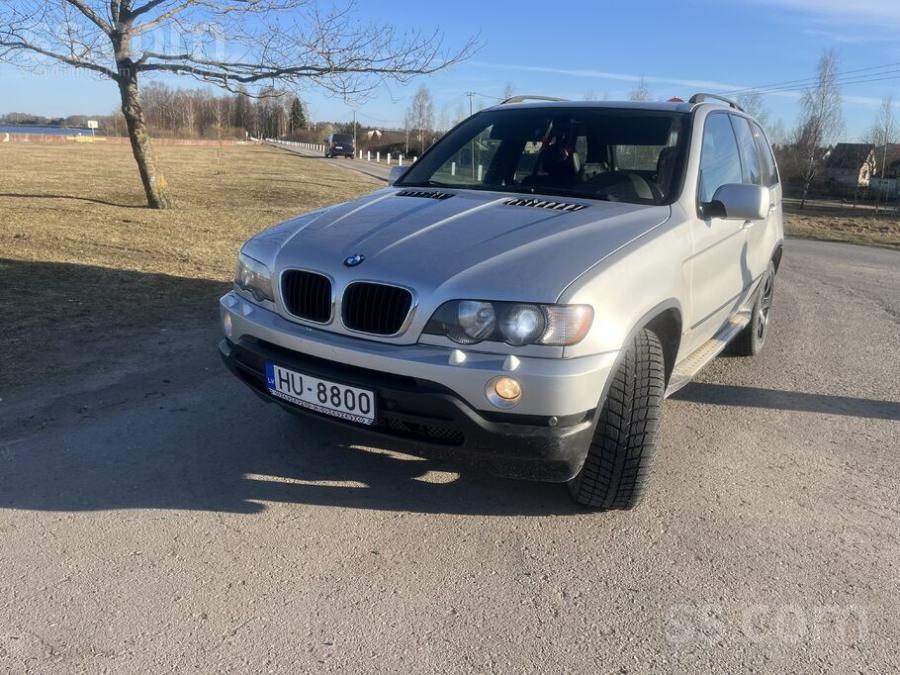Grey BMW X5 2003 in Aizkraukle, with an engine capacity of 3.00 L and mileage of 340 thousand km for 2700 €, photo 5 on AUTOMOTO.COM.LV