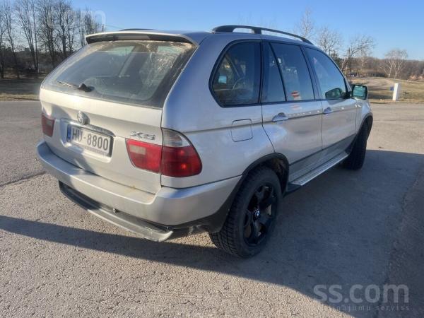 Grey BMW X5 2003 in Aizkraukle, with an engine capacity of 3.00 L and mileage of 340 thousand km for 2700 €, photo 5 on AUTOMOTO.COM.LV