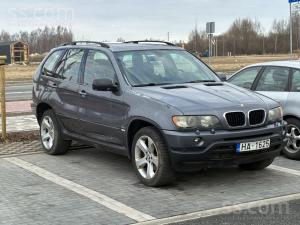 Grey BMW X5 2003 in Jelgava, with an engine capacity of 3.00 L and mileage of 337 thousand km for 1900 €, photo  on AUTOMOTO.COM.LV