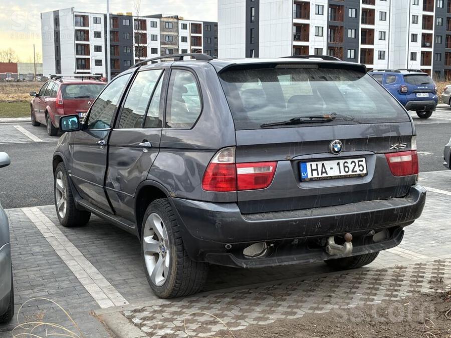 Серый БМВ Х5 2003 в Елгава, объемом двигателя 3.00 л и пробегом 337 тыс. км за 1900 €, фото 3 на AUTOMOTO.COM.LV