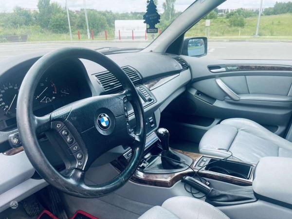 Pelēks BMW X5 2003 Viļņa, ar dzinēja tilpumu 2.93 L un nobraukumu 377 tūkst. km par 1900 €, foto 7 vietnē AUTOMOTO.COM.LV