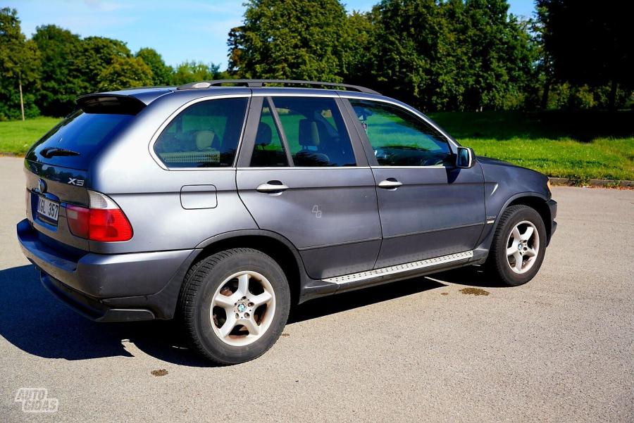 Grey BMW X5 2003 in Klaipeda, with an engine capacity of 2.90 L and mileage of 305 thousand km for 3300 €, photo 4 on AUTOMOTO.COM.LV