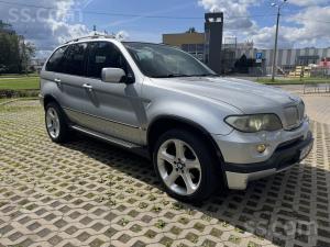 Grey BMW X5 2003 in Riga, with an engine capacity of 3.00 L and mileage of 323 thousand km for 6000 €, photo  on AUTOMOTO.COM.LV