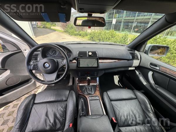 Grey BMW X5 2003 in Riga, with an engine capacity of 3.00 L and mileage of 323 thousand km for 6000 €, photo 7 on AUTOMOTO.COM.LV