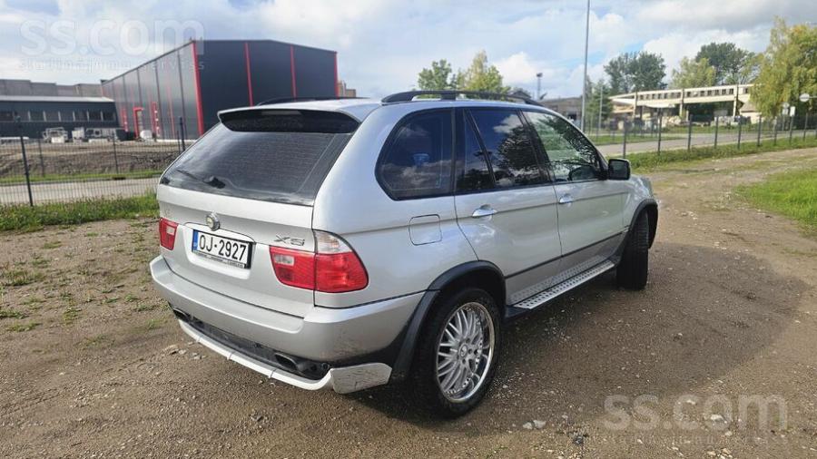 Pelēks BMW X5 2003 Jelgava, ar dzinēja tilpumu 4.60 L un nobraukumu 191 tūkst. km par 6500 €, foto 5 vietnē AUTOMOTO.COM.LV