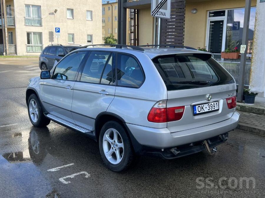 Grey BMW X5 2003 in Riga, with an engine capacity of 3.00 L and mileage of 370 thousand km for 3350 €, photo 4 on AUTOMOTO.COM.LV
