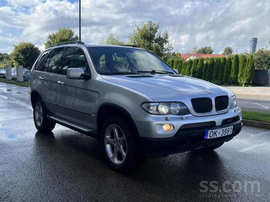 Grey BMW X5 2003 in Riga, with an engine capacity of 3.00 L and mileage of 370 thousand km for 3350 €, photo 7 on AUTOMOTO.COM.LV