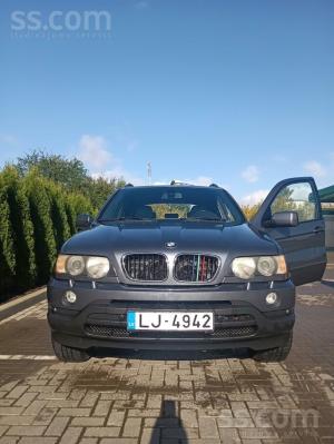 Grey BMW X5 2003 in Ludza, with an engine capacity of 3.00 L and mileage of 327 thousand km for 1900 €, photo  on AUTOMOTO.COM.LV