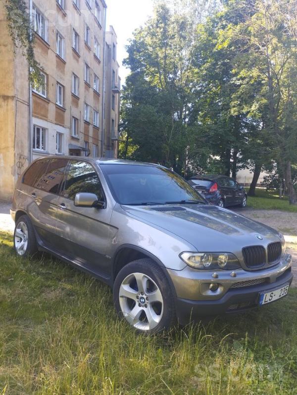 Pelēks BMW X5 2004 Rīga, ar dzinēja tilpumu 3.00 L un nobraukumu 349 tūkst. km par 6200 €, foto 4 vietnē AUTOMOTO.COM.LV