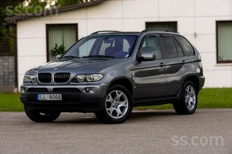 Grey BMW X5 2004 in Jelgava, with an engine capacity of 3.00 L and mileage of 0 thousand km for 3200 €, photo 1 on AUTOMOTO.COM.LV