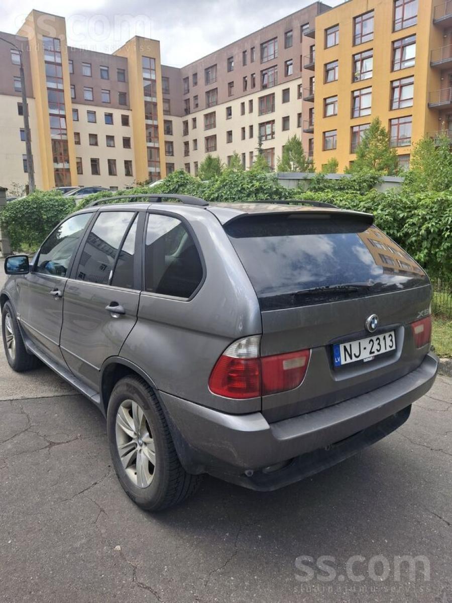 Pelēks BMW X5 2004 Rīga, ar dzinēja tilpumu 3.00 L un nobraukumu 357 tūkst. km par 3400 €, foto 4 vietnē AUTOMOTO.COM.LV