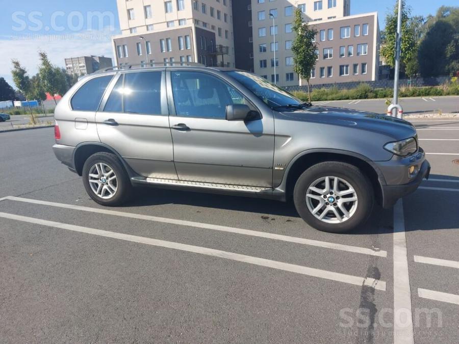 Pelēks BMW X5 2004 Rīga, ar dzinēja tilpumu 3.00 L un nobraukumu 345 tūkst. km par 2500 €, foto 1 vietnē AUTOMOTO.COM.LV
