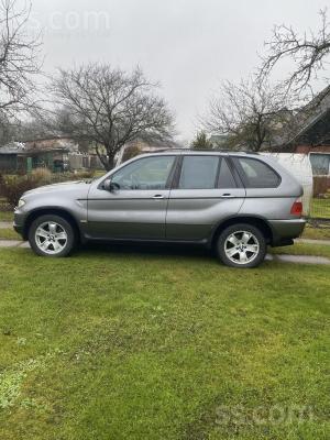 Grey BMW X5 2004 in Riga, with an engine capacity of 3.00 L and mileage of 406 thousand km for 4700 €, photo  on AUTOMOTO.COM.LV