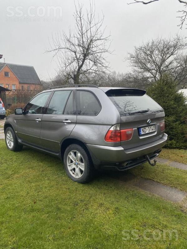 Grey BMW X5 2004 in Riga, with an engine capacity of 3.00 L and mileage of 406 thousand km for 4700 €, photo 4 on AUTOMOTO.COM.LV