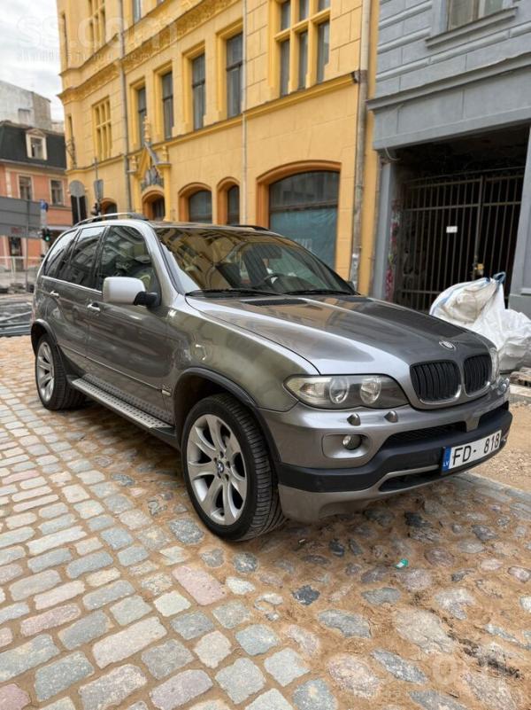 Pelēks BMW X5 2004 Rīga, ar dzinēja tilpumu 3.00 L un nobraukumu 421 tūkst. km par 6500 €, foto 1 vietnē AUTOMOTO.COM.LV